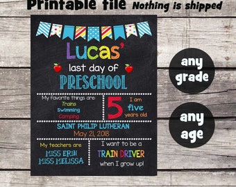 Preschool sign | Etsy