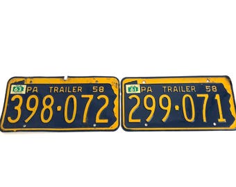 Pa license plate | Etsy