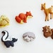 Miniature Woodland Animals Buttons Terrarium Accessories