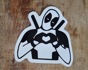 Deadpool heart | Etsy