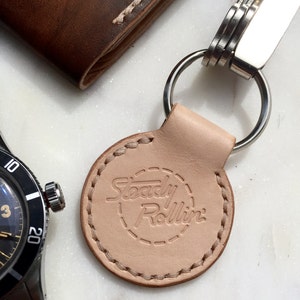 Leather key fob | Etsy
