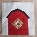 Barn paper pieced quilt pattern in PDF
