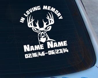 Deer car decal | Etsy