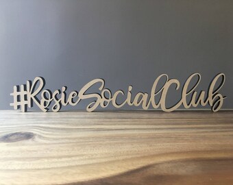 Custom hashtag sign | Etsy