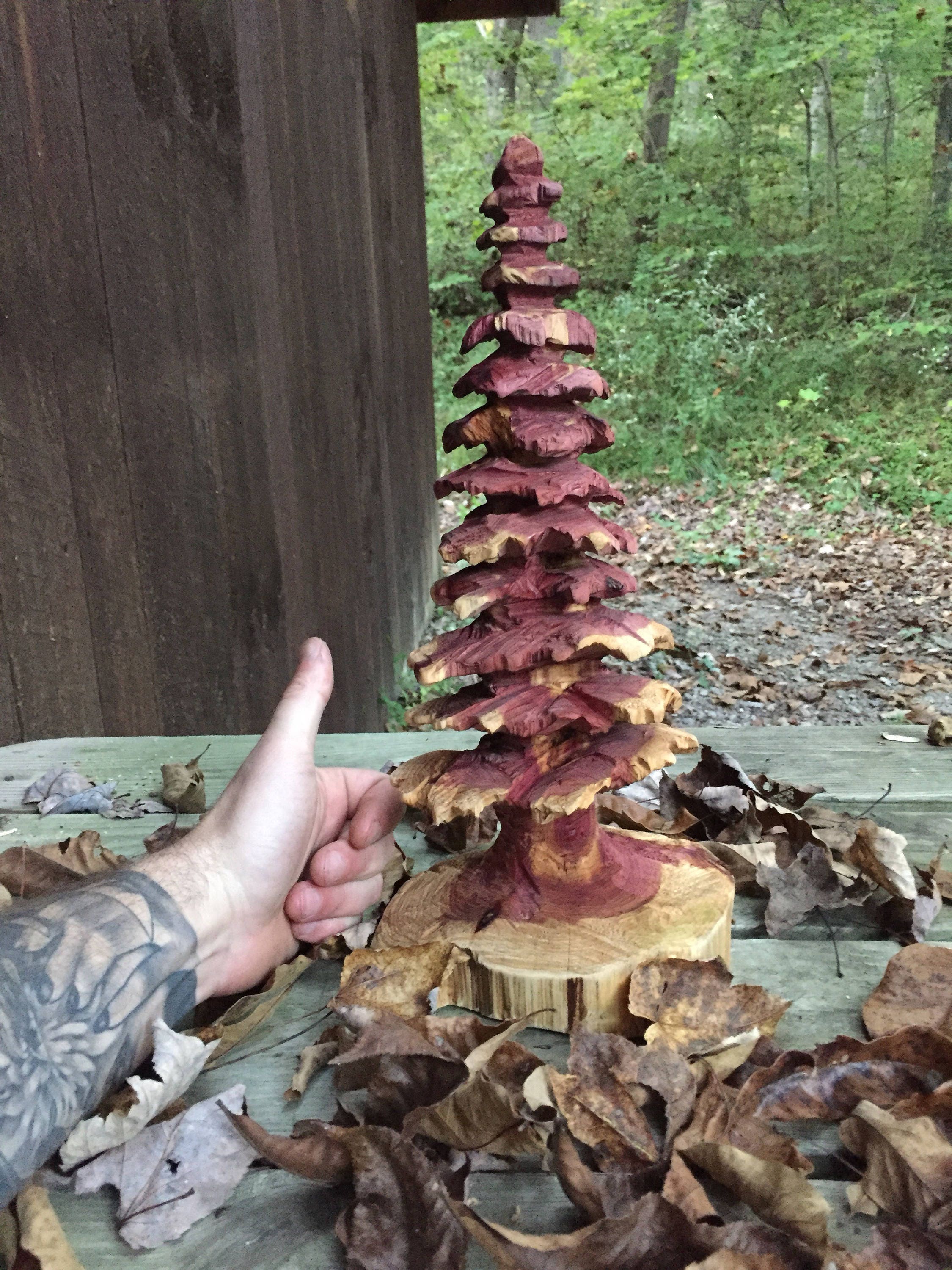 Cedar Tree, Wood Carving, Chainsaw Carving, Handmade Woodworking by ...