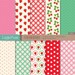 Strawberry Digital Clipart and Papers Jam Clipart