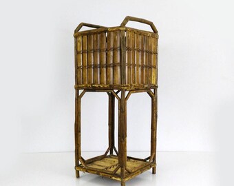 Bamboo plant stand | Etsy