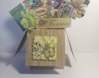 Pop up box card | Etsy