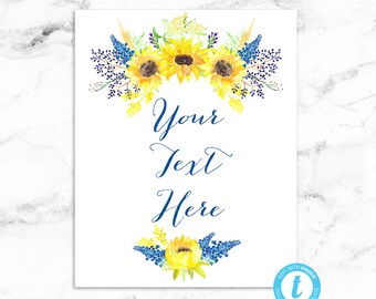 Sunflower sign | Etsy