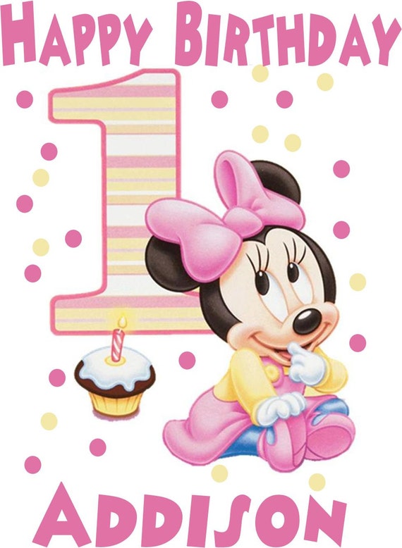 Minnie Mouse 1st Birthday Shirt