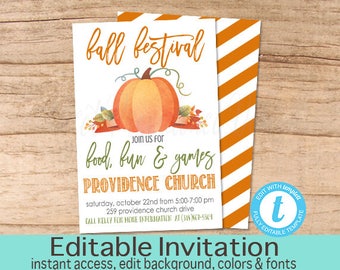 Fall festival invite | Etsy