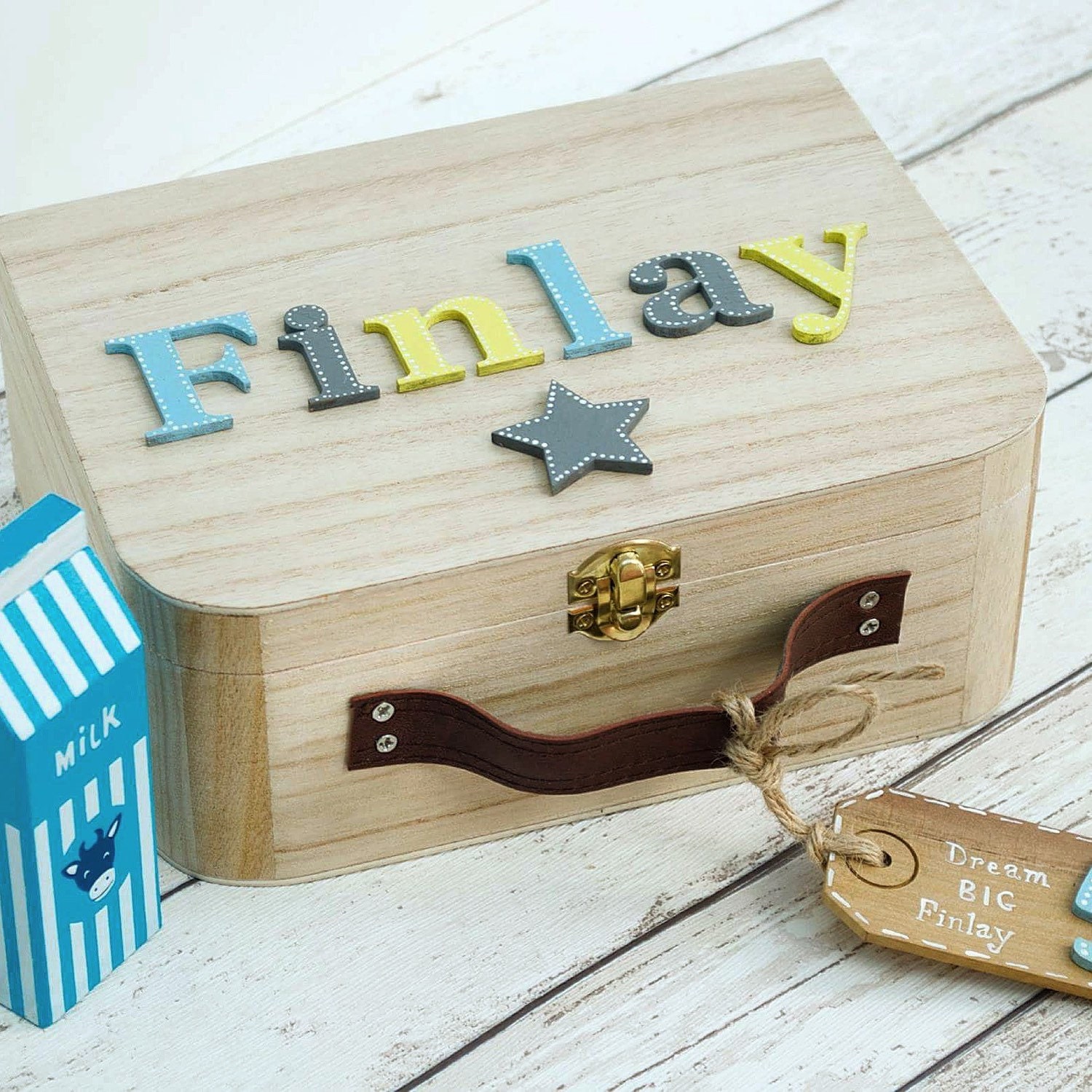 Baby Memory Box Keepsake Box Children s Suitcase Style