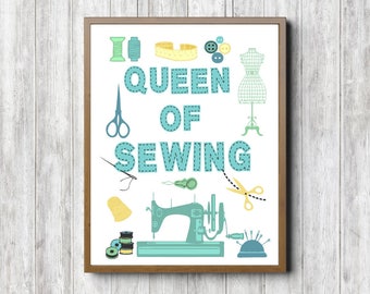 Sewing poster | Etsy