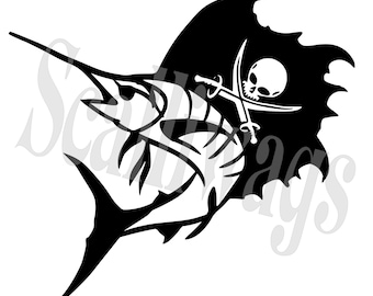Sailfish decal | Etsy