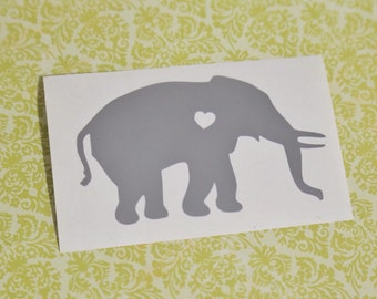 Elephant car decal | Etsy