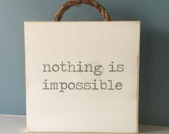 Nothing impossible | Etsy