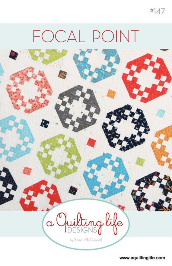 Focal Point Fat Quarter Quilt Paper Pattern