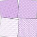 Lavender Digital Paper: Lavender Patterns pastel