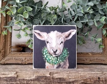 Lamb painting | Etsy
