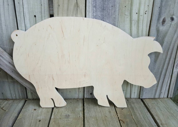 Wooden Pig Wooden Pig SignWall decor pig sign