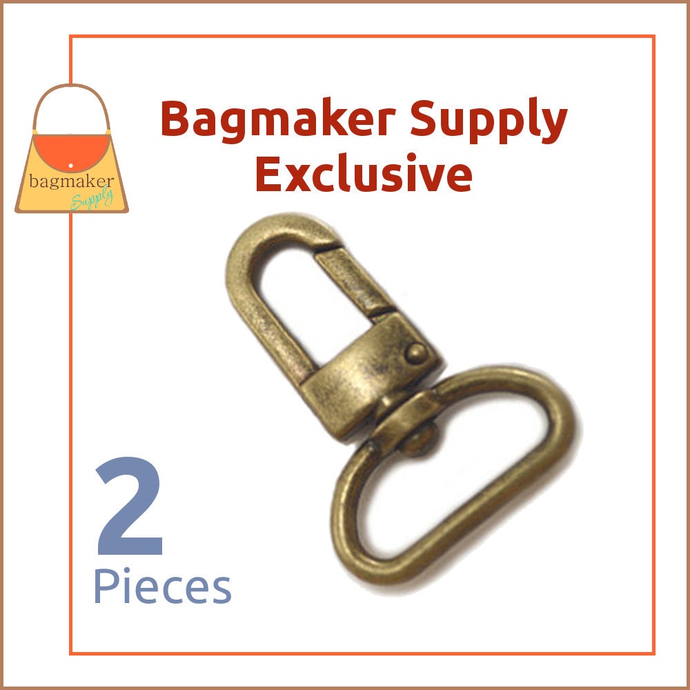 1 Inch Swivel Snap Hook Antique Brass / Bronze Finish 2