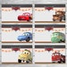 Disney Cars Food Tents Chalkboard Cars Food Labels Disney