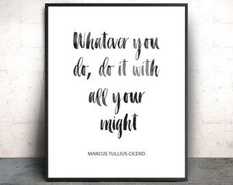 Cicero quote | Etsy