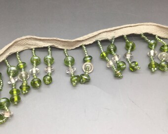 Beaded fringe trim | Etsy