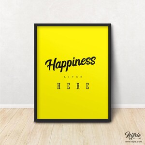 Happiness poster | Etsy