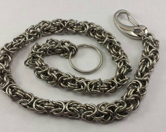 Chainmail wallet chain stainless steel Full Persian weave