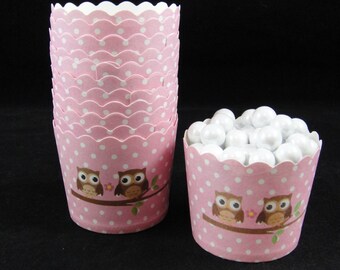 Pink Damask Baking Cups Candy Cups Dip Cups Nut Cups