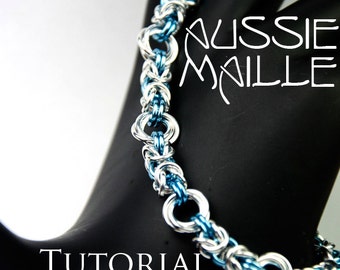 PDF Tutorial Byzantine linked weave bracelet PDF tutorial
