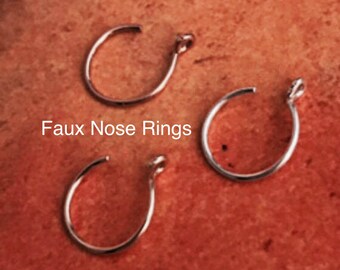 Fake nose ring | Etsy