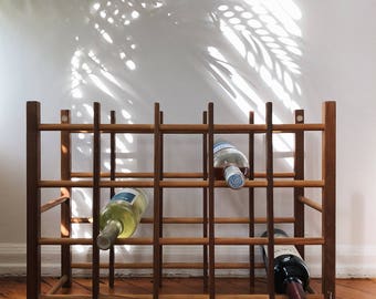 Wooden wine rack | Etsy