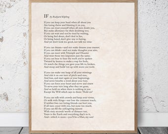 POEM IF Rudyard Kipling Graduation Birthday