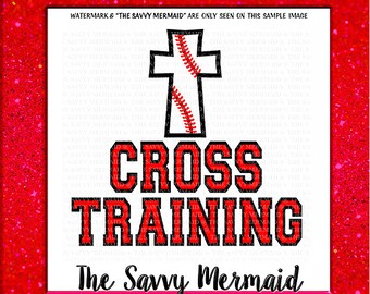 Baseball cross svg | Etsy