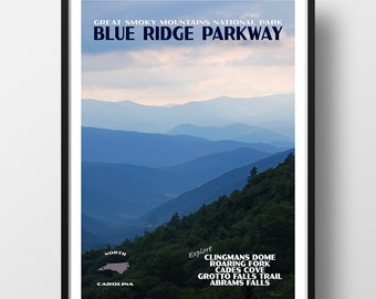 Blue ridge parkway | Etsy