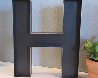 Metal letter h | Etsy
