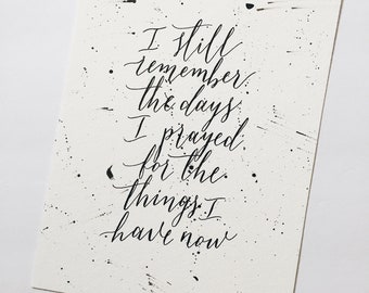 Calligraphy quote | Etsy