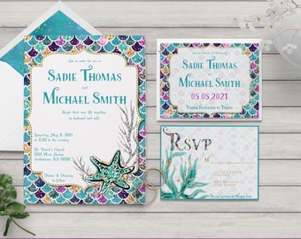 PRINTABLE Quirky Invitations with a sense by Sapphiredigitalworks
