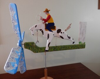 Folk art whirligig | Etsy