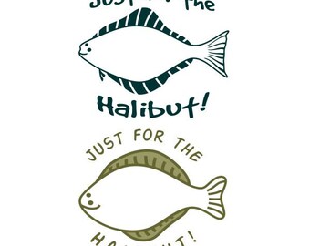 Halibut art | Etsy