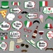 35 Italian Photo Booth Props Italy themed party props love