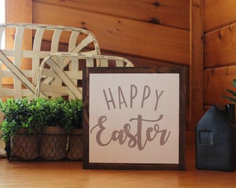Happy easter sign | Etsy