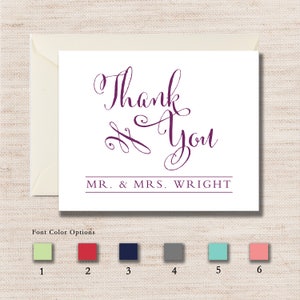 Mr and mrs thank you | Etsy