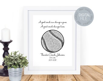 Baseball word art | Etsy