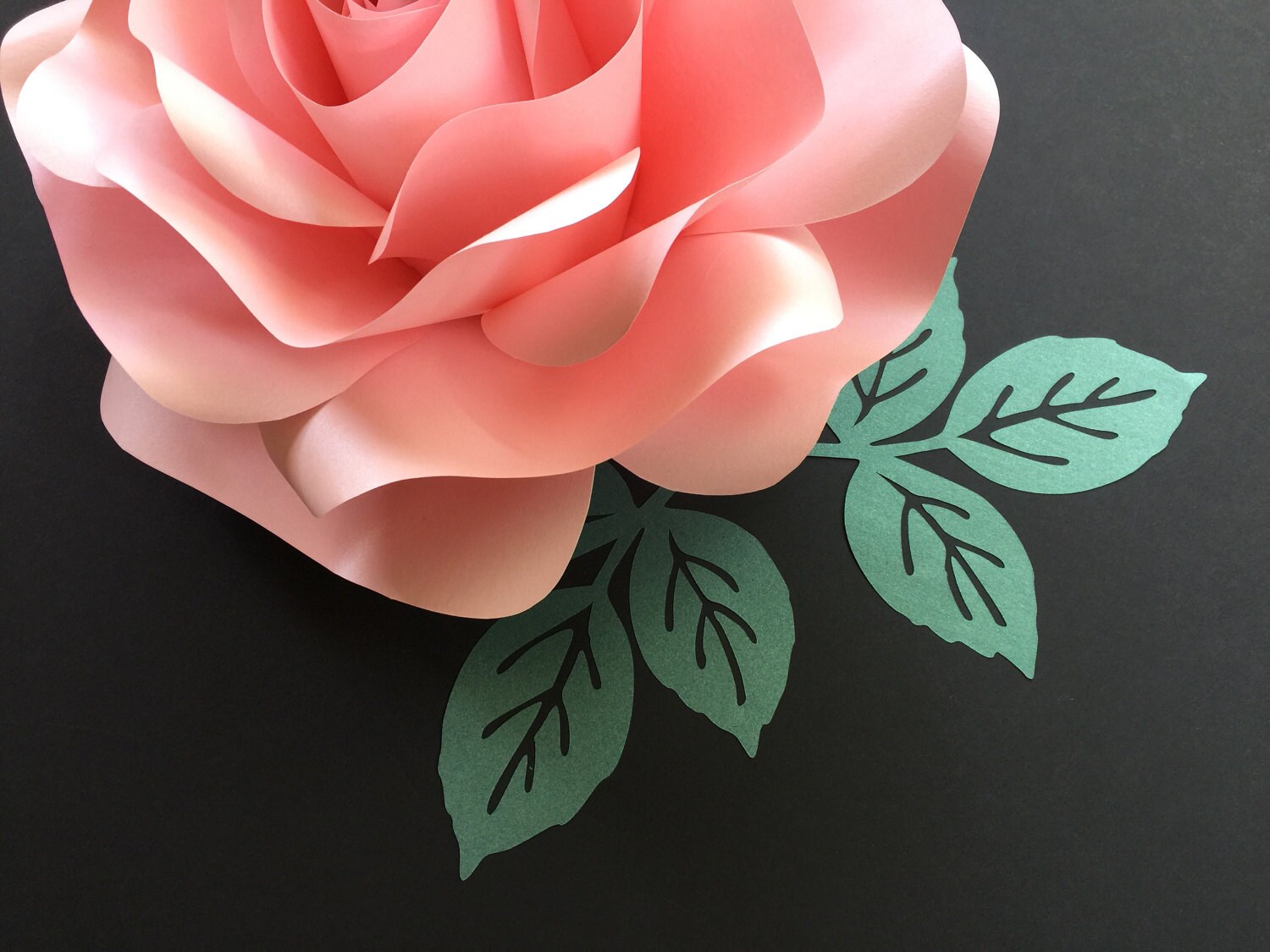 Rose LEAF Template Pdf SVG Pattern Paper Leaf Template Paper
