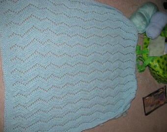 PATTERN ONLY PDF Crochet Ocean Waves Baby Blanket