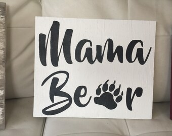 Mama bear sign | Etsy