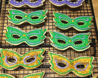 Masquerade cookies | Etsy
